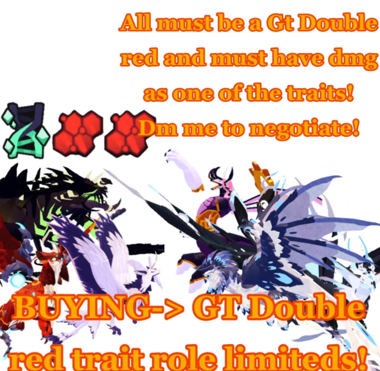Buying GT dbl red trait Role limiteds! | Fandom
