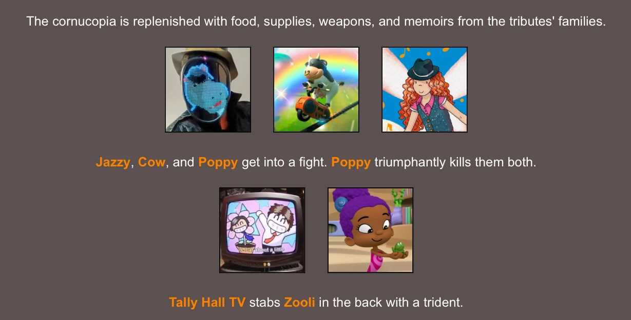 JDWiki Hunger Games: Part 2 (The Feast) | Fandom