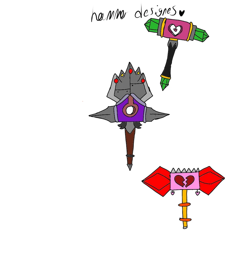 Amy's hammer designs (give credit to me if ya wanna use these :)) | Fandom