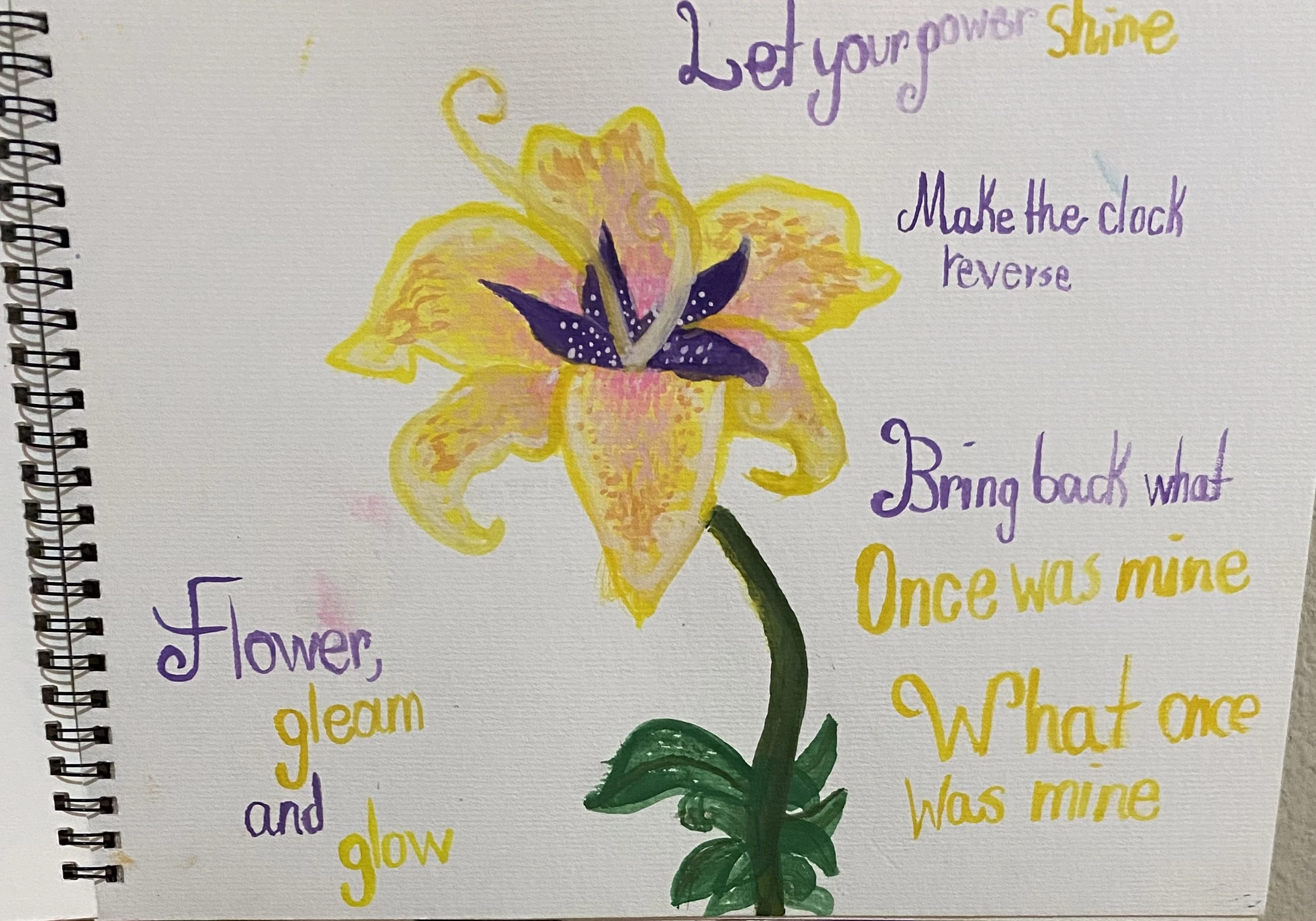 My painting of the magic flower (do you like it?) | Fandom