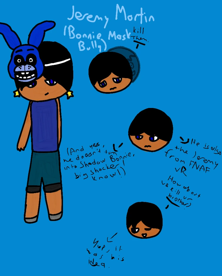Jeremy Martin(Bonnie Mask Bully) | Fandom