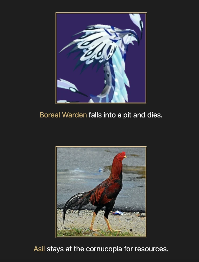 "The Wardens vs. Chicken Breeds." [Hunger Games] | Fandom