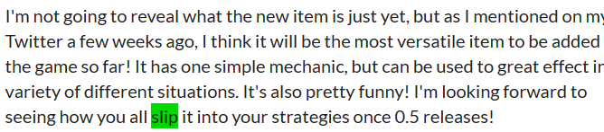 Mystery of the unnamed item. | Fandom