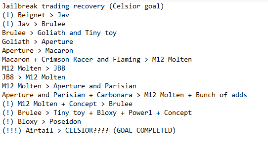 my cool jailbreak trading history | Fandom