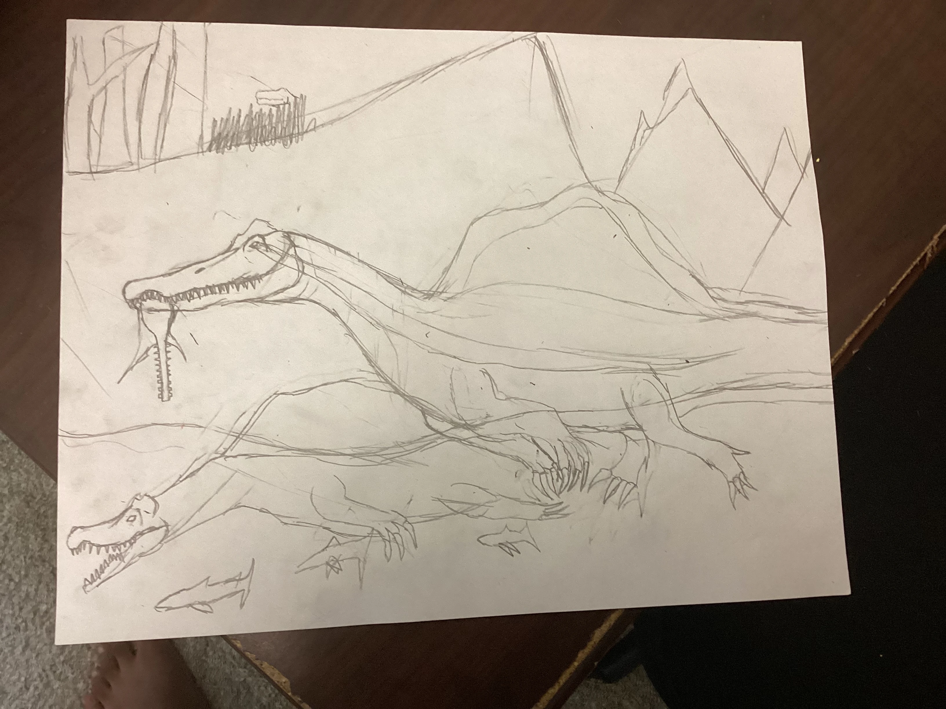 Spinosaurus drawing W.IP | Fandom