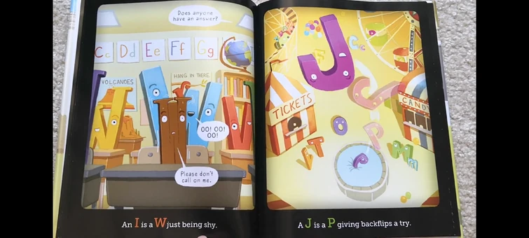 I found this book called the alphabet's alphabet and I noticed ...