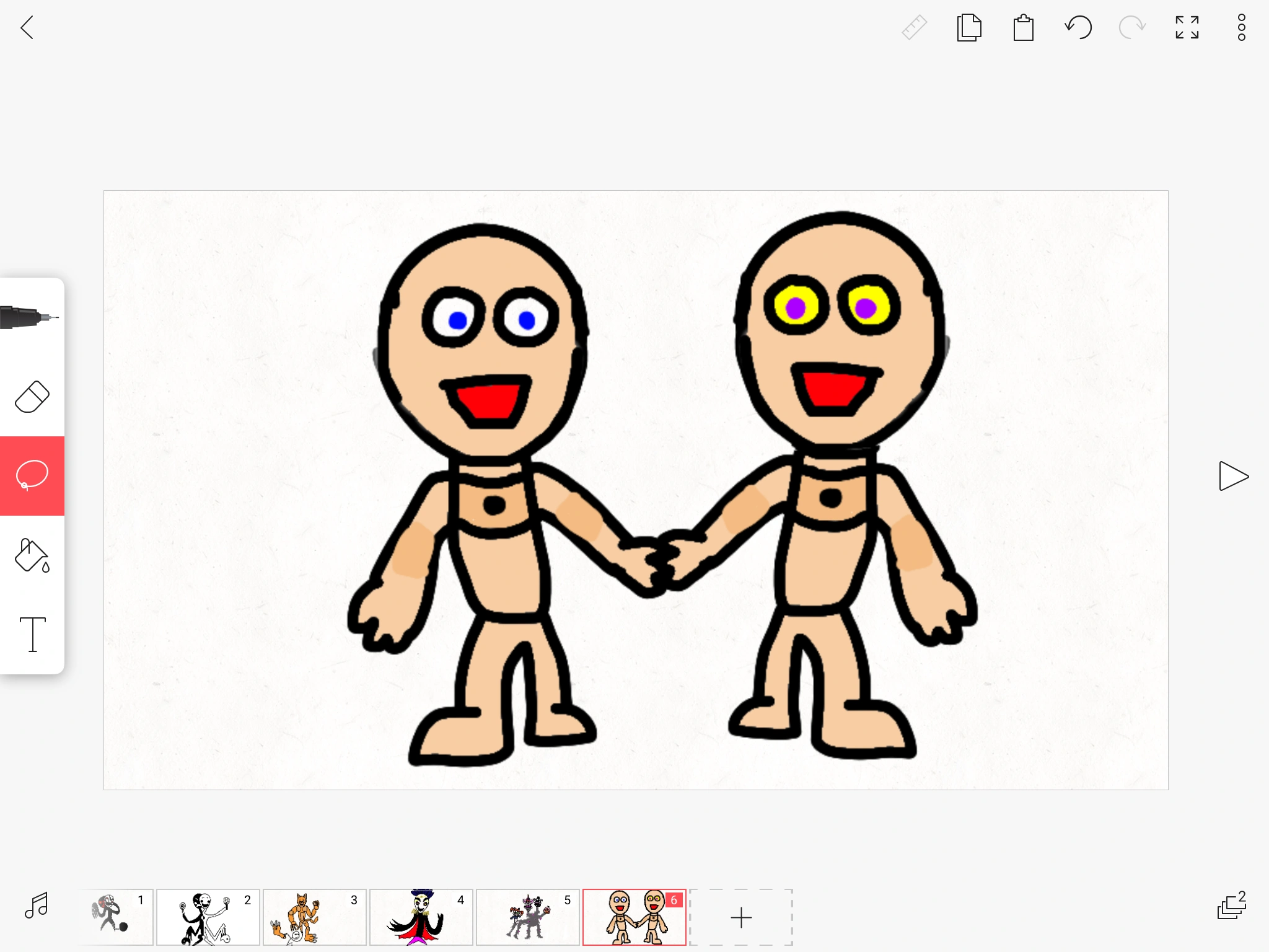 Horribly drawn Bidybab and Electrobab | Fandom