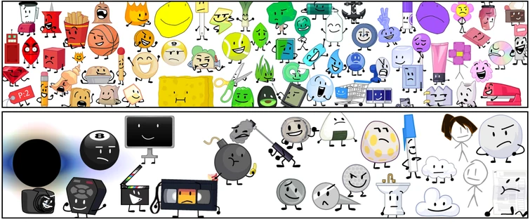 Bfb character sorted by colour | Fandom