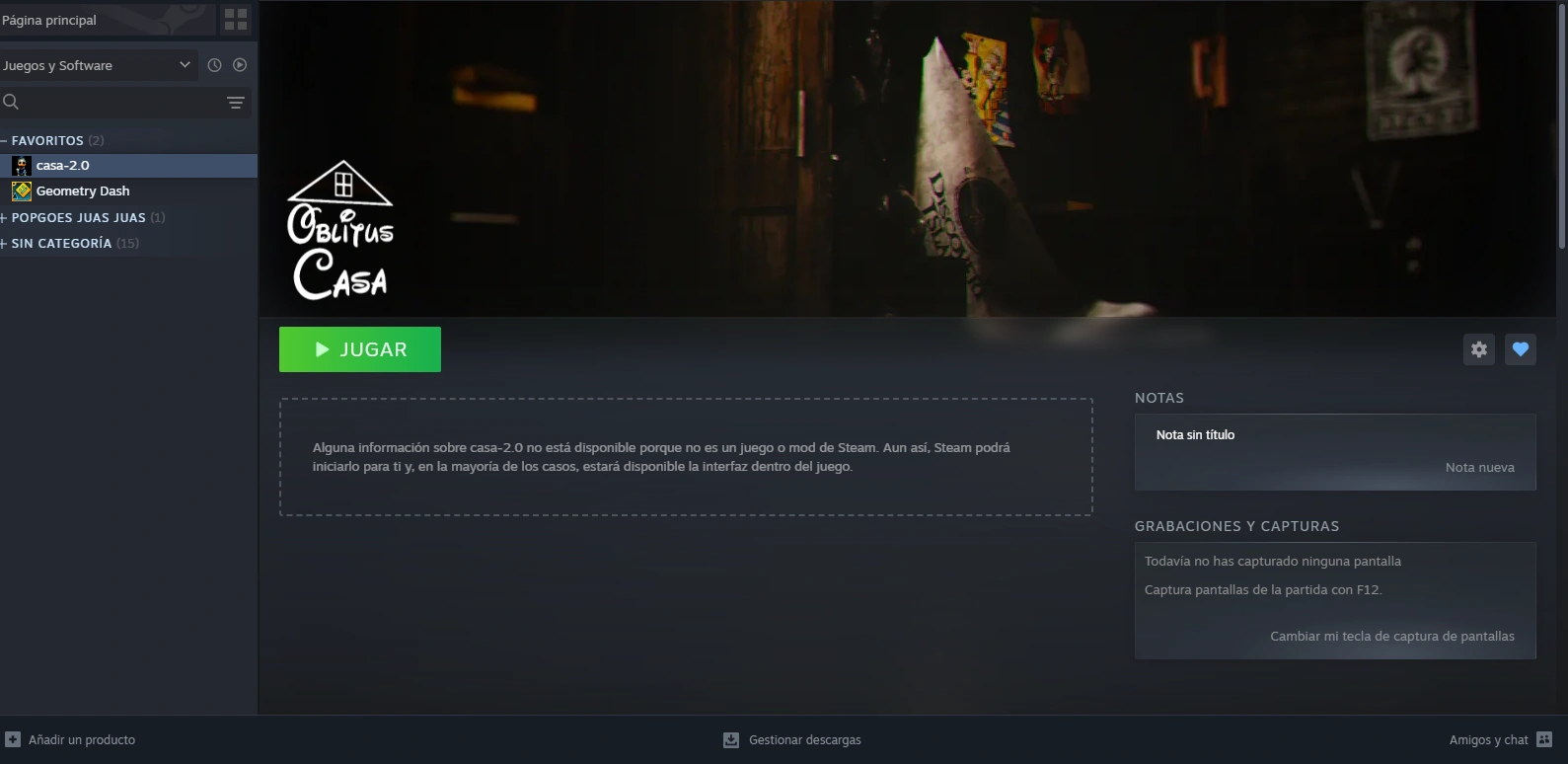 OBLITUS CASA IN STEAM OMGGGGG | Fandom