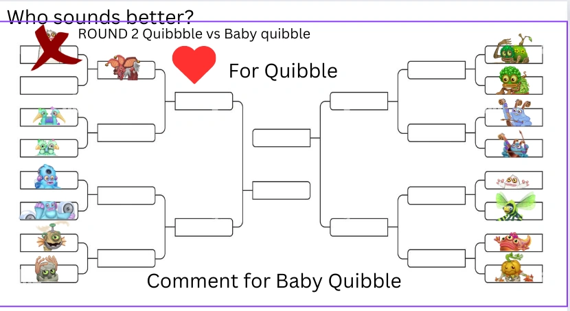 Who Sounds better? (Round 2 Quibble vs Baby quibble.) | Fandom