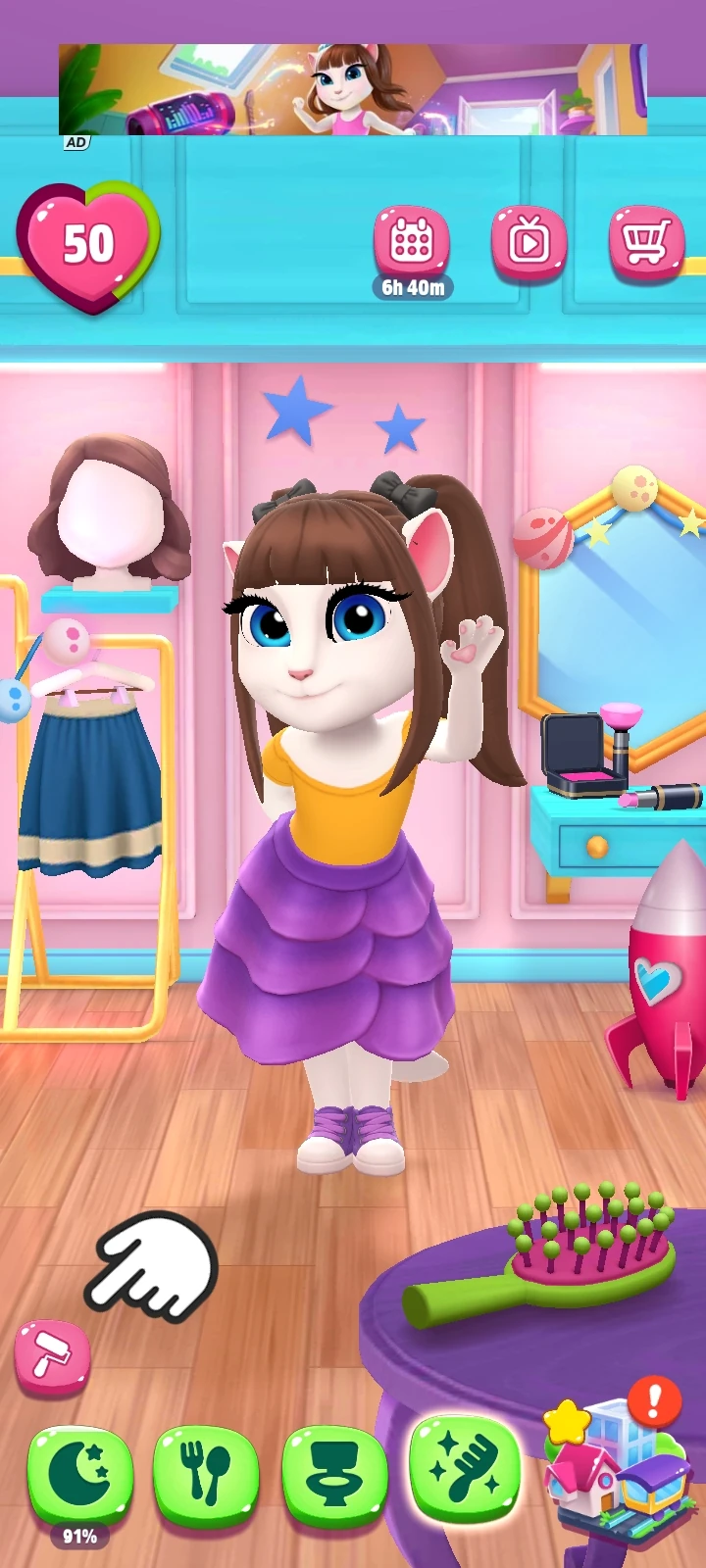 My Talking Angela 2 Shine Together Outfit #2 Makeover 🥰 | Fandom