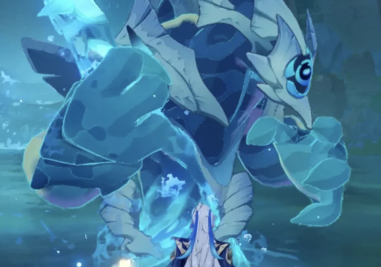 guys it's water jabble from genshin impact (NEITHER ARE COPIED. READ ...