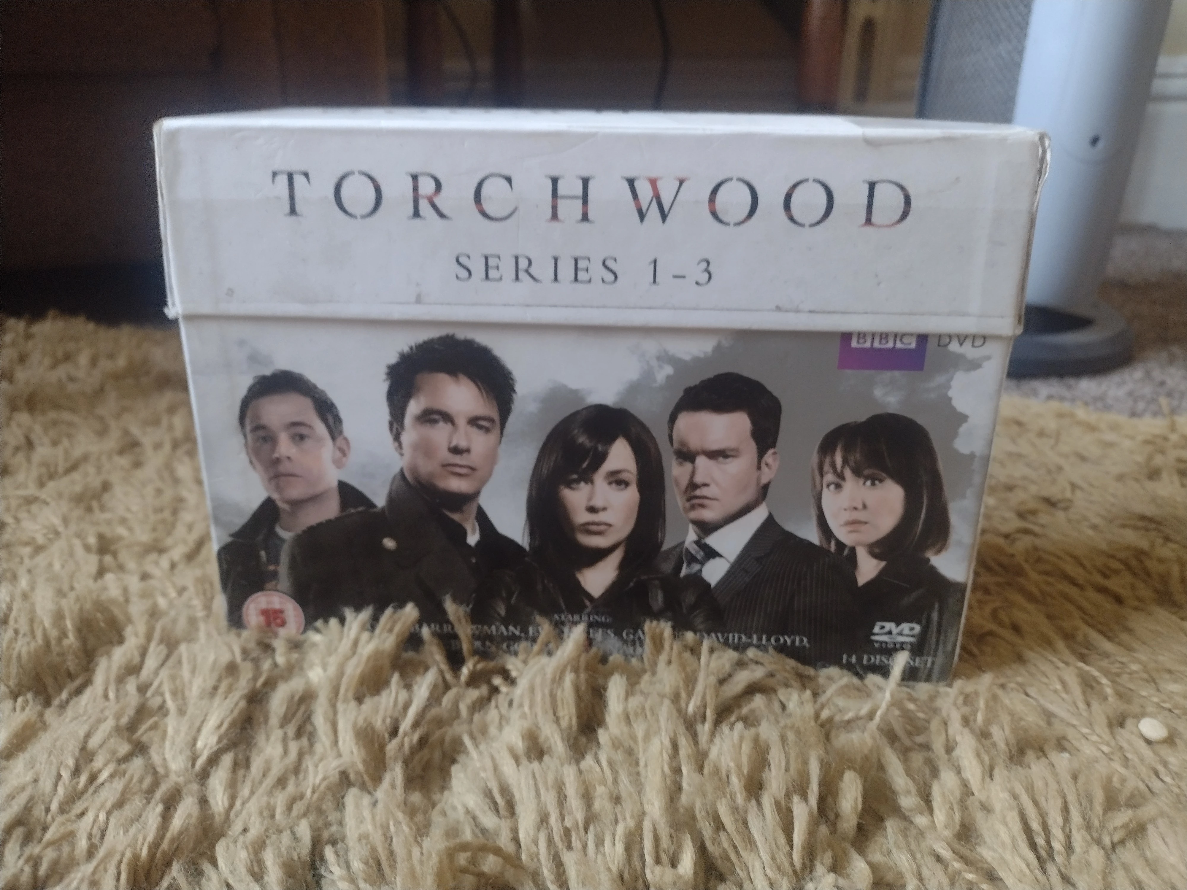 Three Torchwood DVDs inside a box. | Fandom
