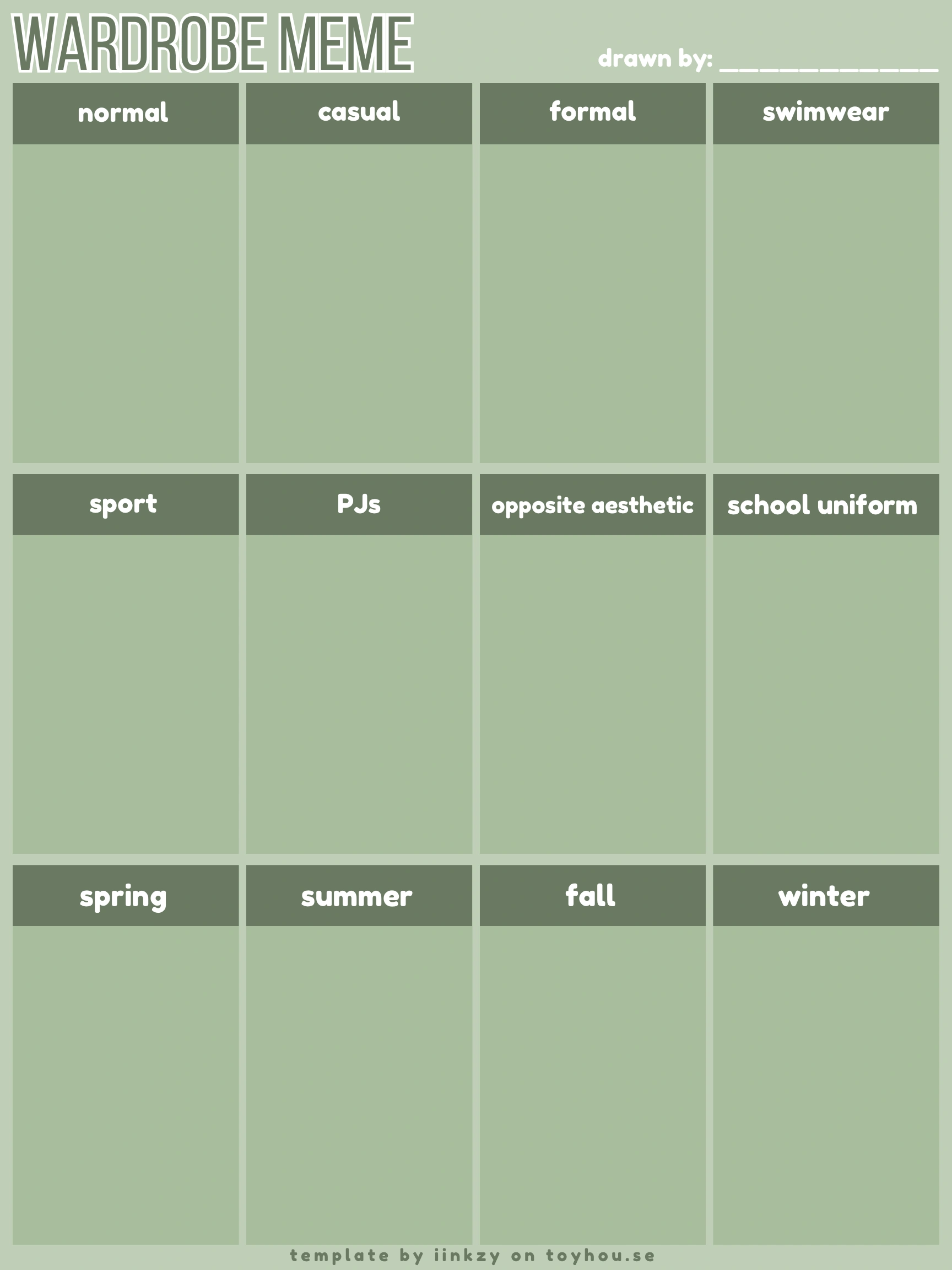 OC wardrobe meme template ‼️ | Fandom