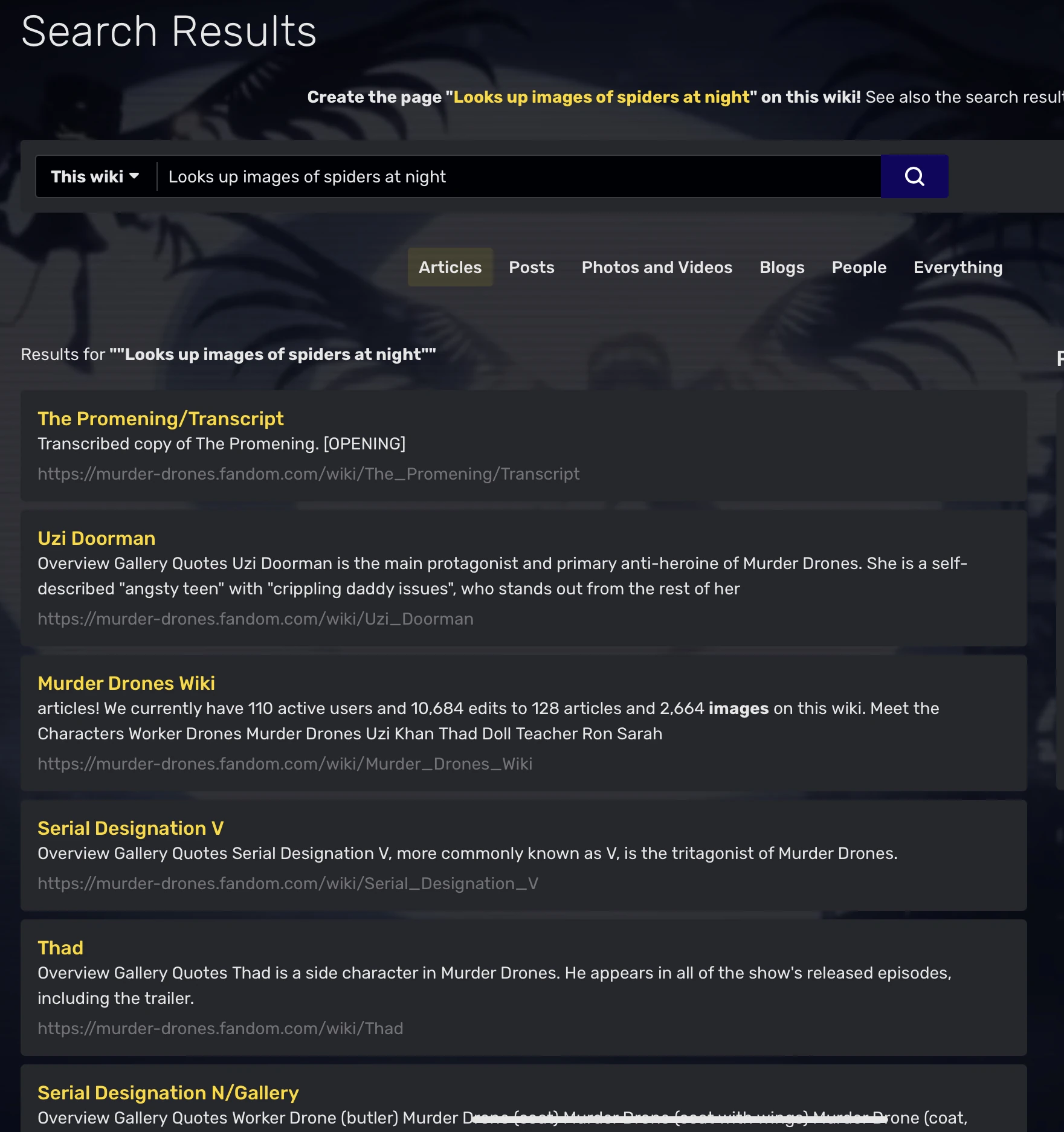 I just looked up tarantula | Fandom