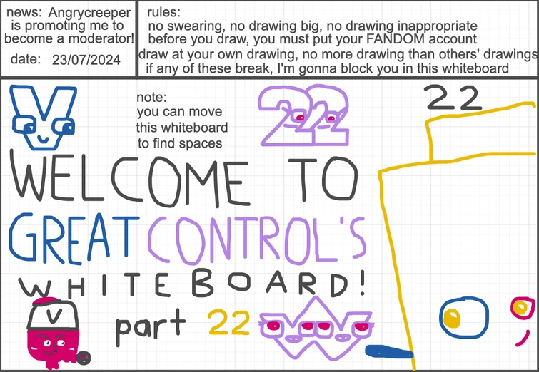 GreatControl's Whiteboard Part 22! | Fandom