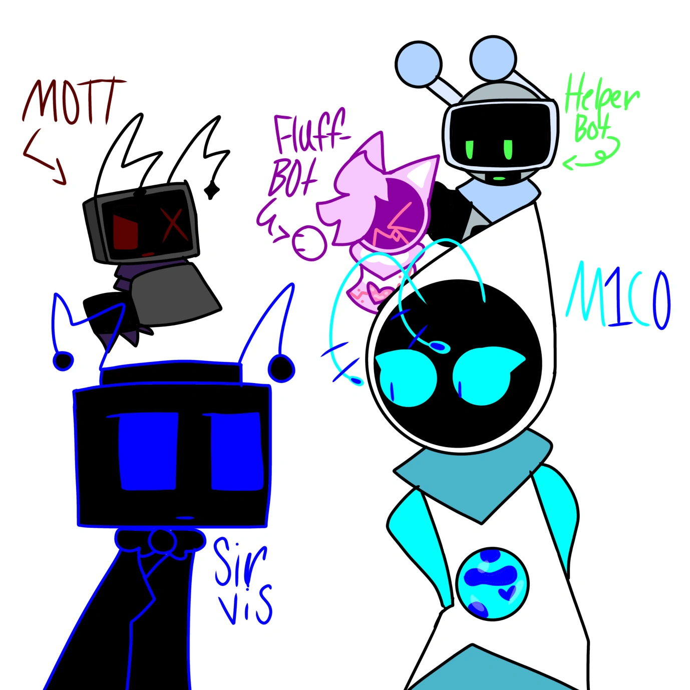 QNA with my robot ocs cuz why not (I’ll try to answer them and I might ...