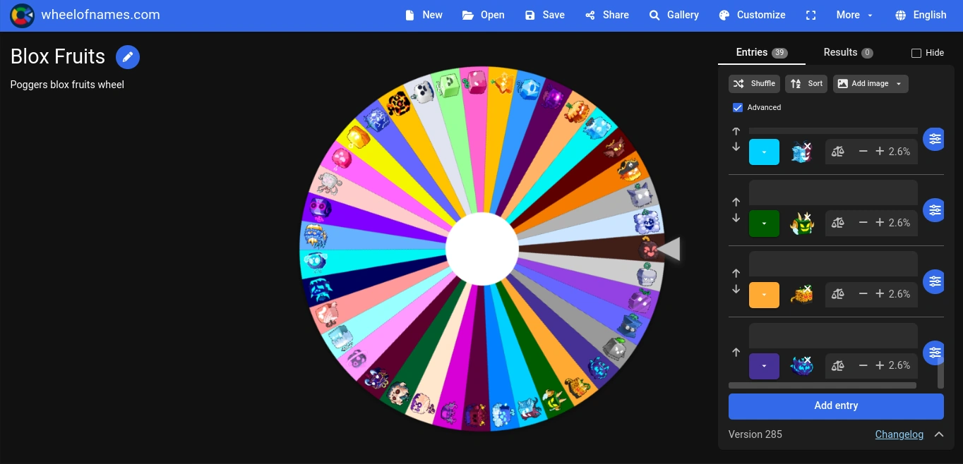 Made a Blox Fruits wheel for random challenges/whatever | Fandom