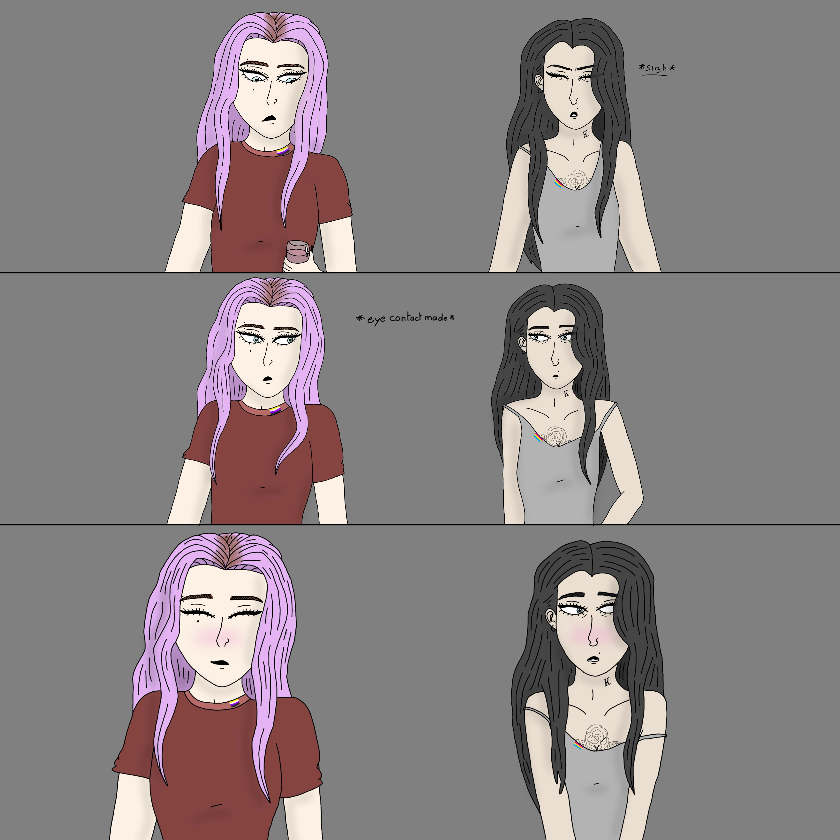 Sapphic comic with characters I created | Fandom