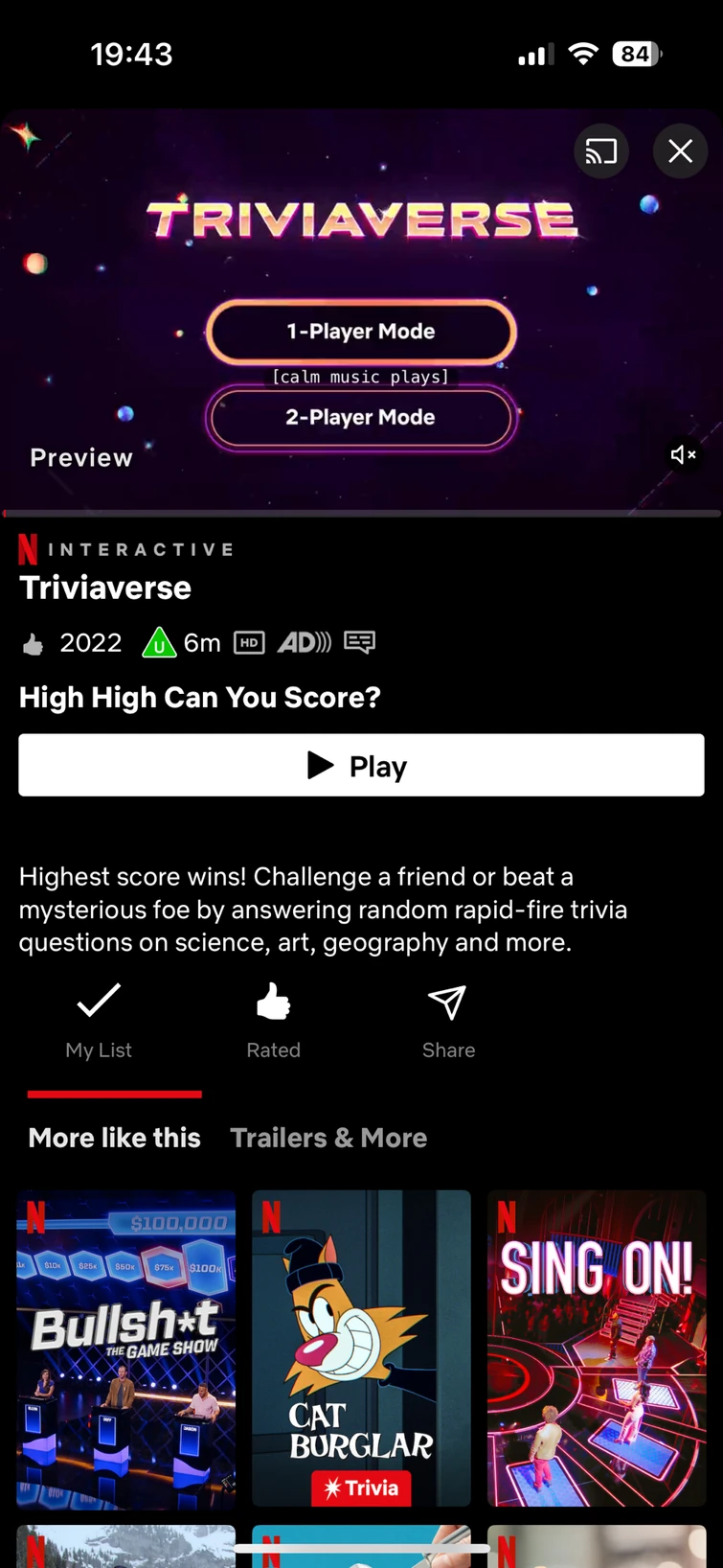 Triviaverse: shortest on Netflix? | Fandom