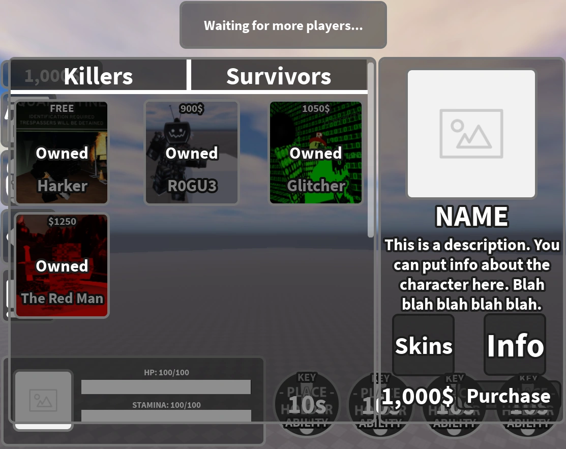 attempting to make gui for my uh asym game | Fandom