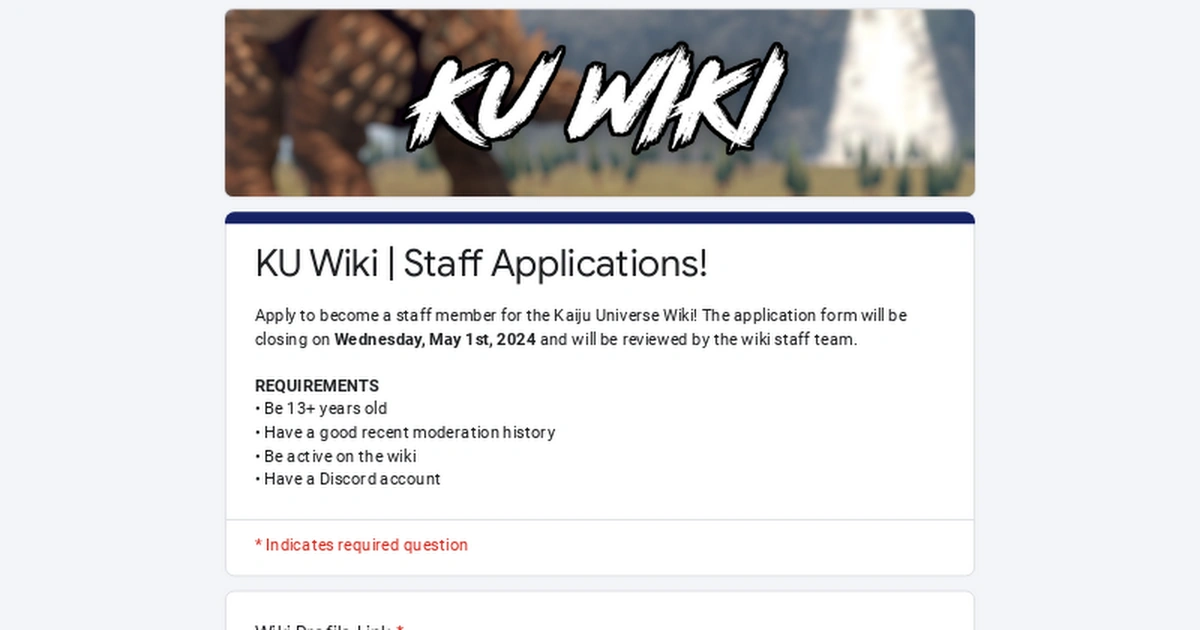 Wiki Staff Applications: Open! | Fandom