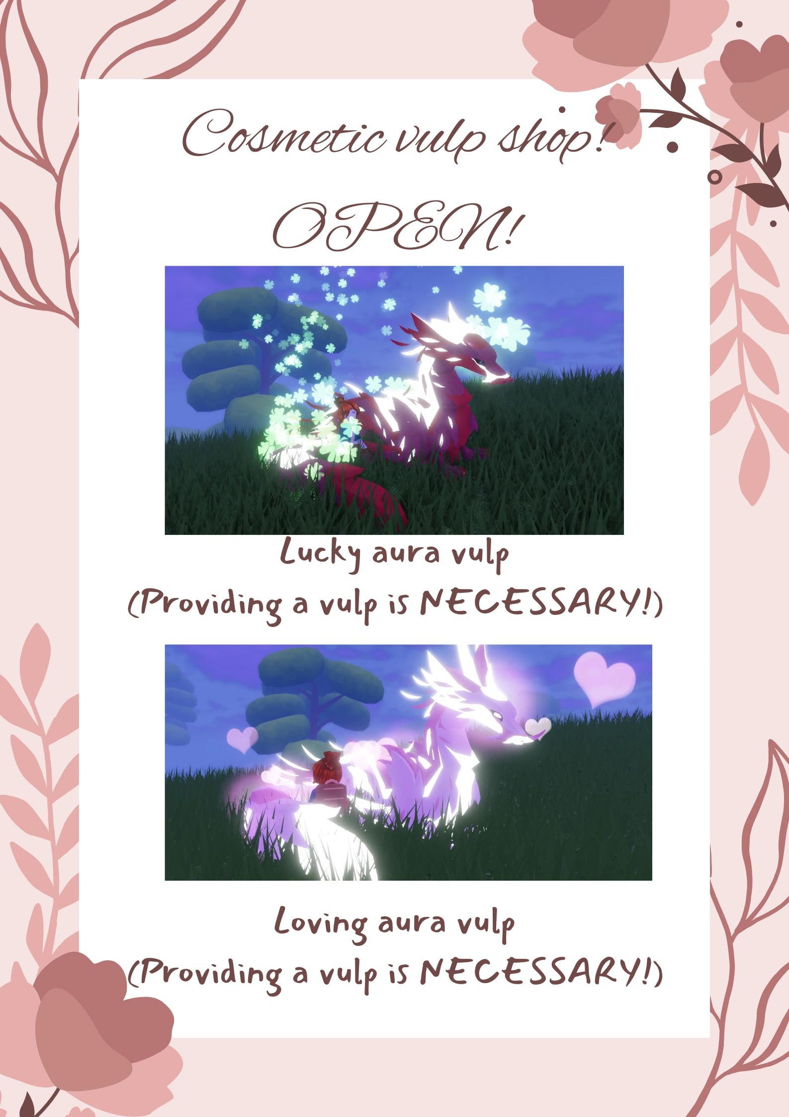 Cosmetic vulp shop! | Fandom