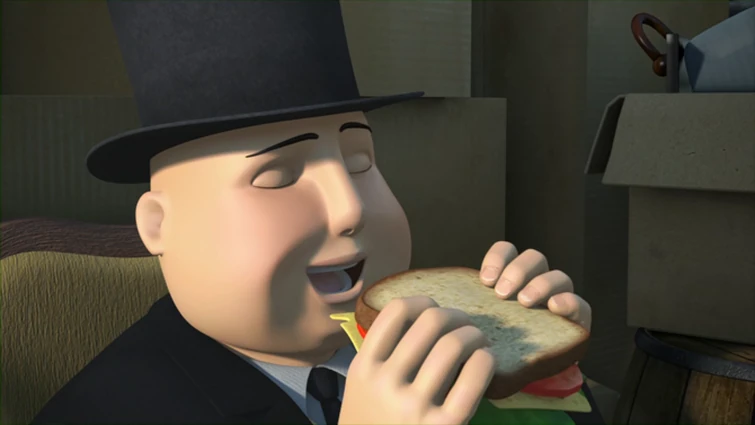 Repost for the fat controller eating a sandwich | Fandom