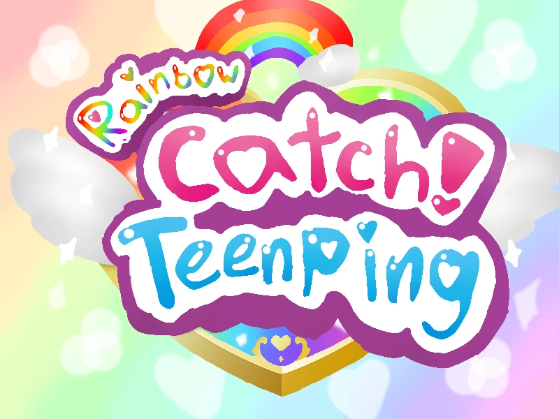 Rainbow Catch! Teenieping (Fanmade English Logo) | Fandom