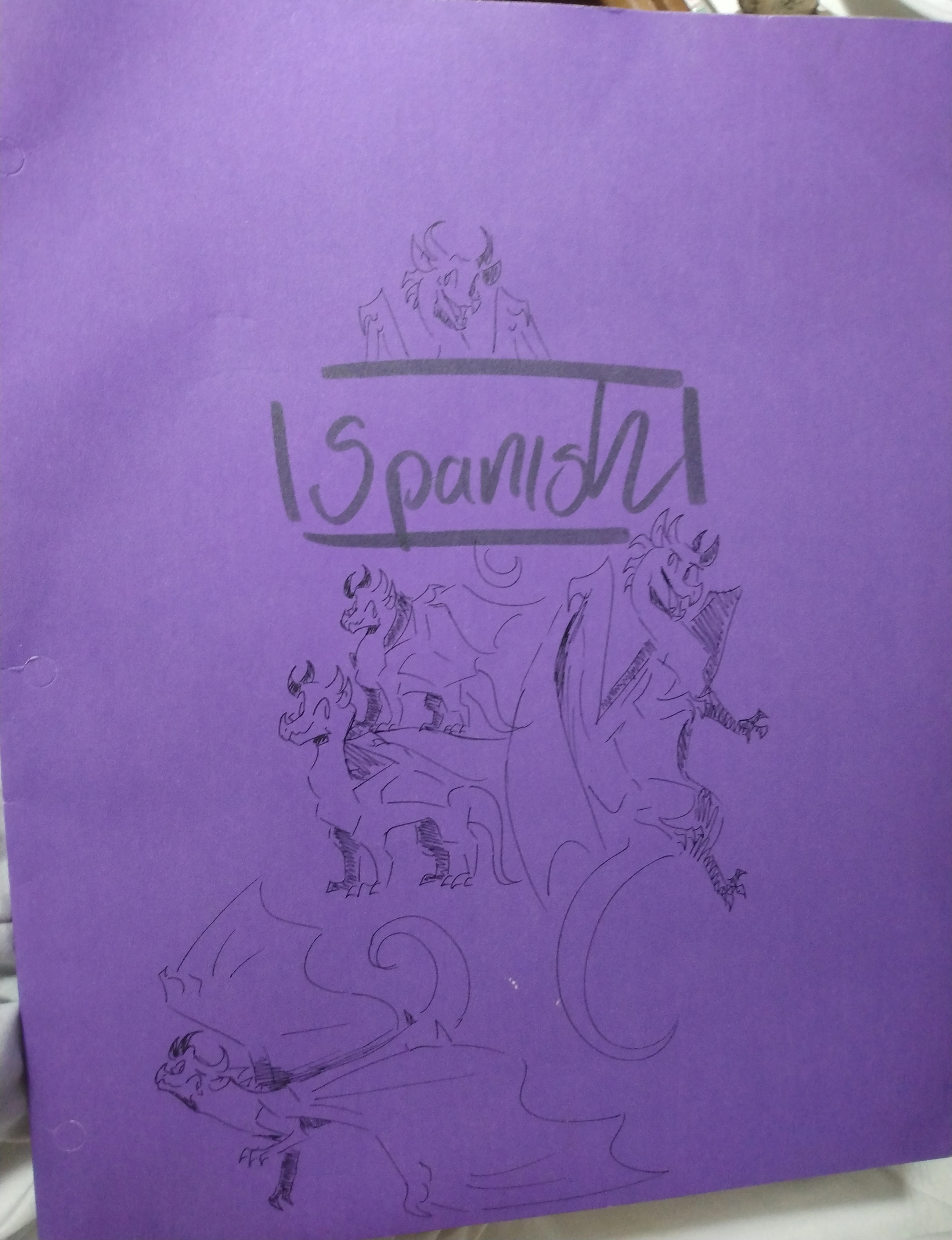 some doodles on my spanish folder | Fandom