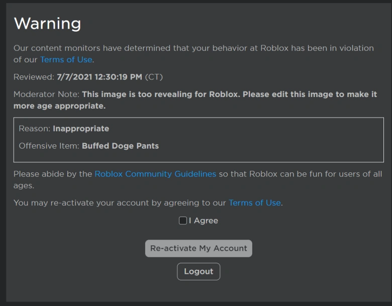 just got warned and robbed out of my 10 robux, feelin good | Fandom