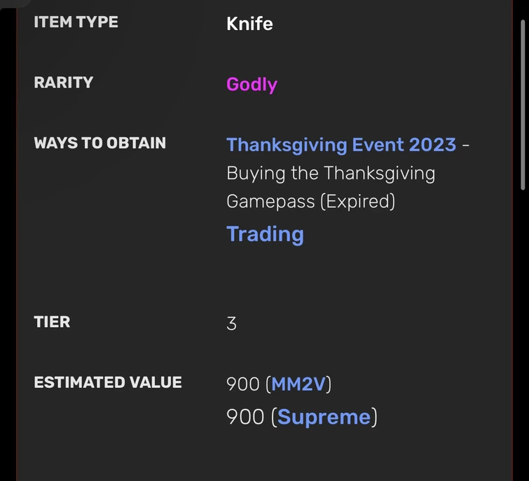Which value do you use, Supreme or MM2V ? Or which website is correct for values? | Fandom