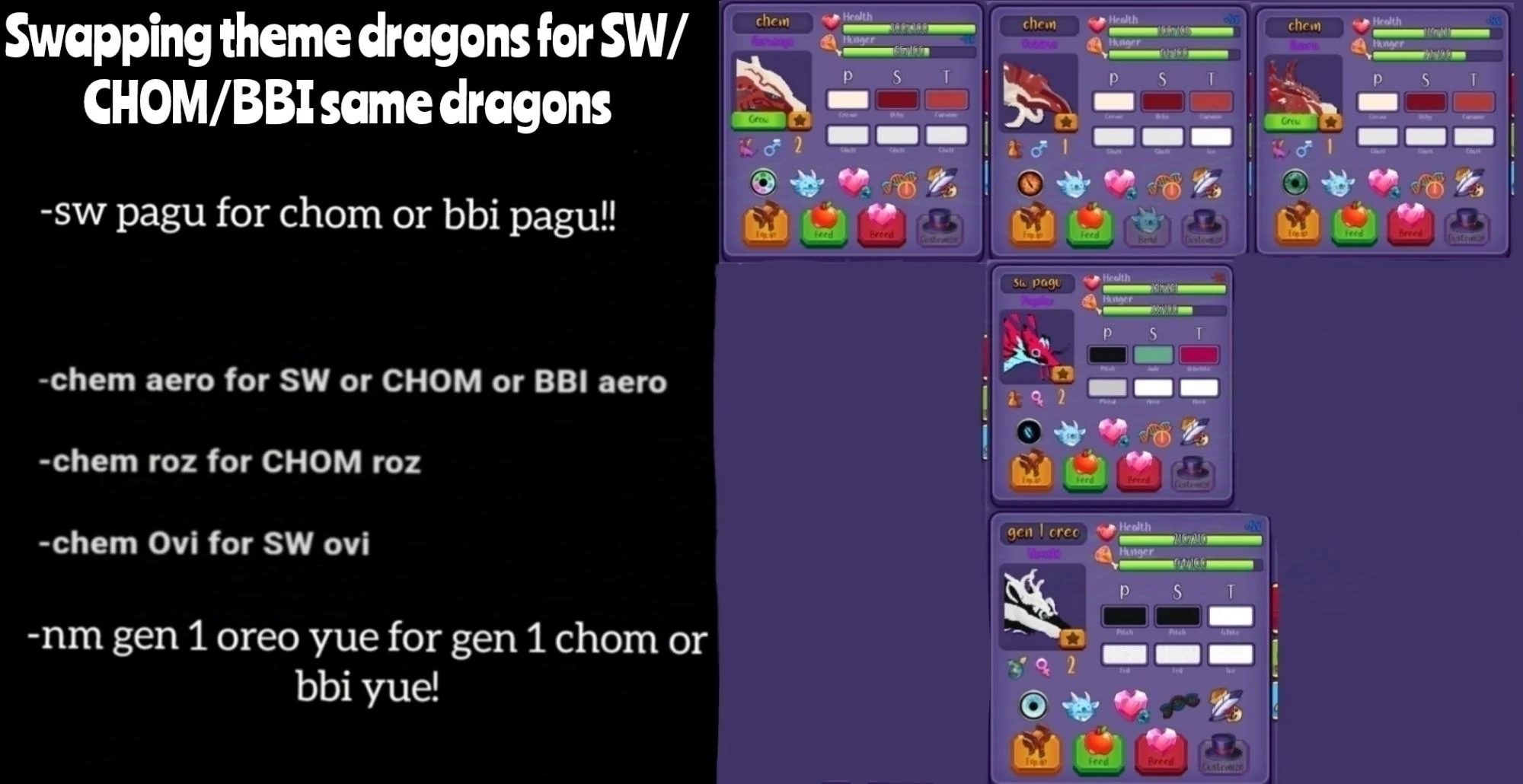 Swapping and co-hatch! | Fandom