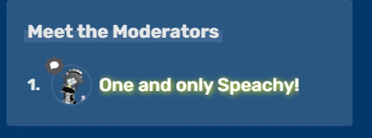 "Meet the Moderators" section showing only 1 user | Fandom