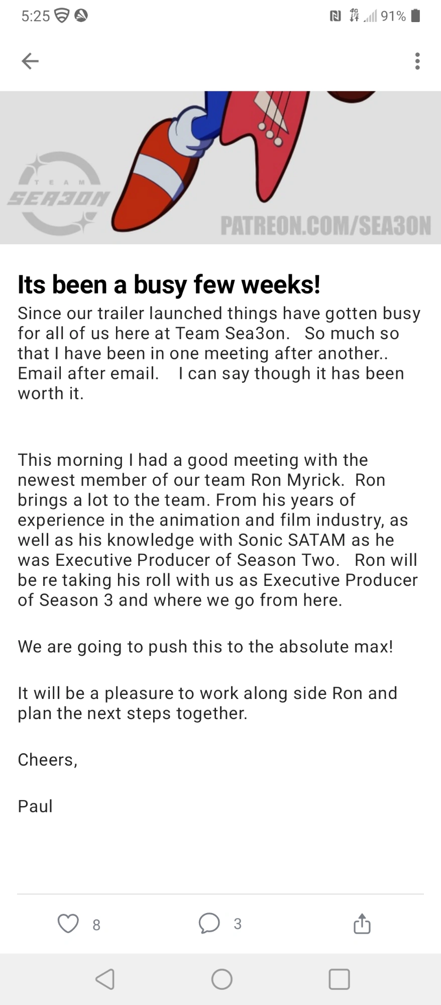 Ron Myrick on Sea3on Animated! | Fandom