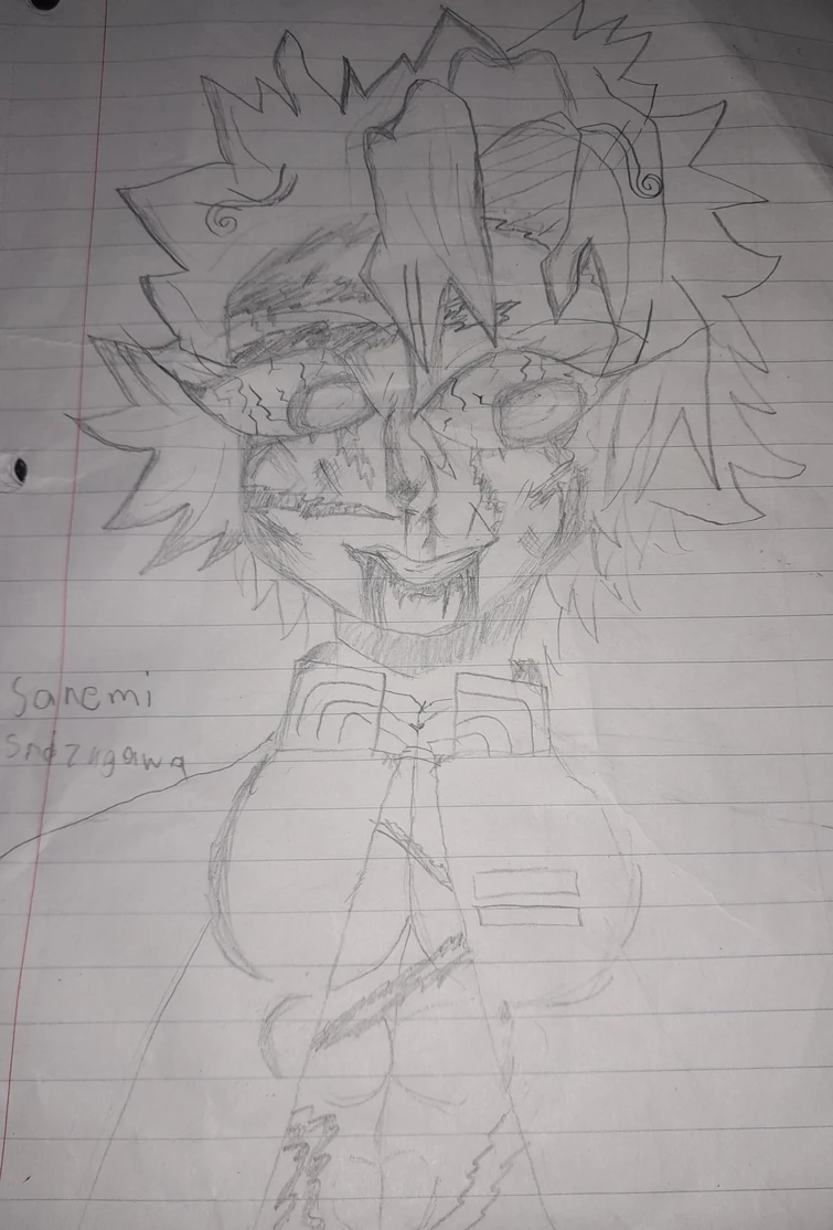 I drew sanemi | Fandom