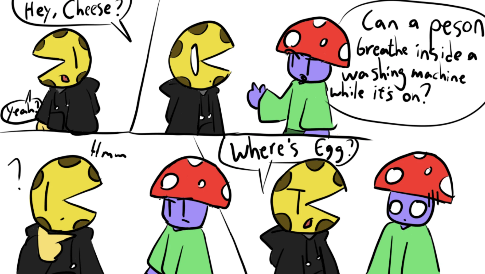 Very low quality but fan made Trinity comics I made. [Part 1, Yes I am ...