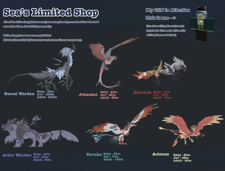 Sea's Limited Shop | Fandom