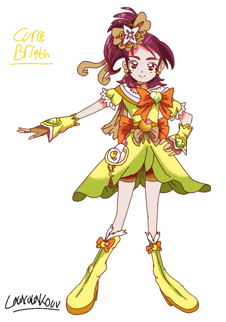 Cure bright/kiryuu michiru redesign | Fandom