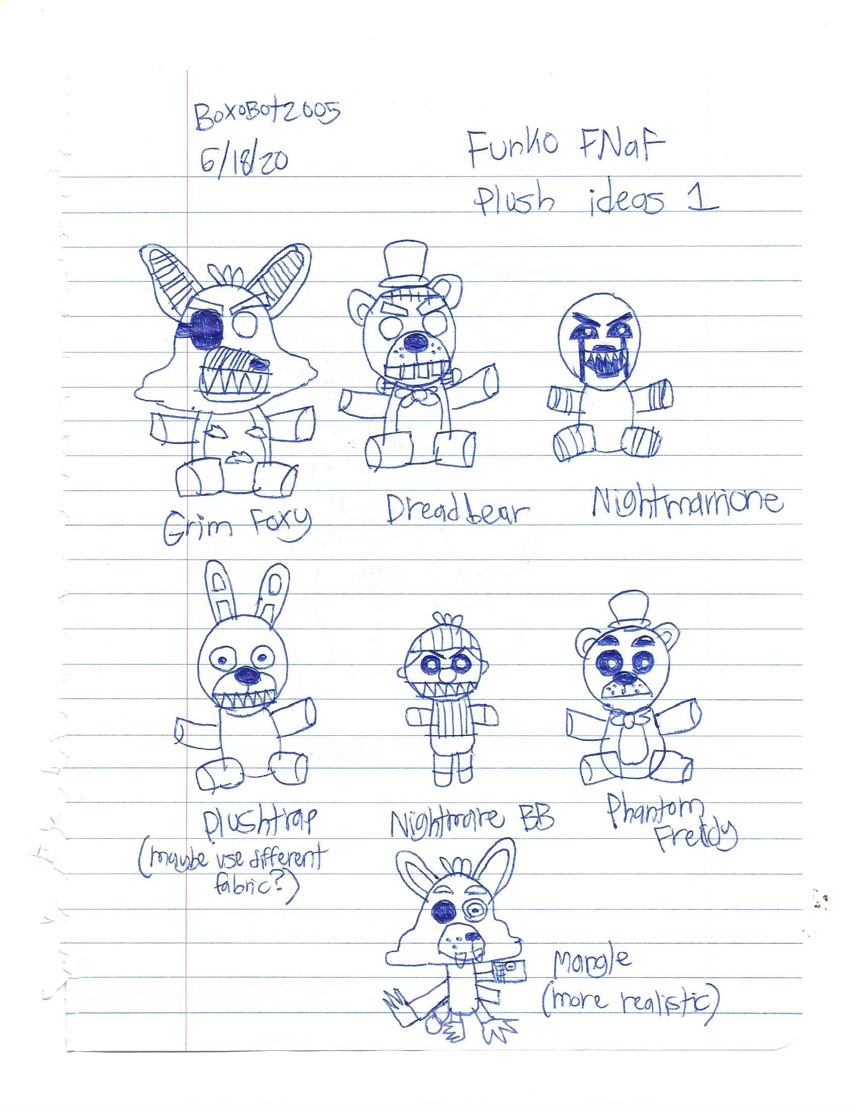 Funko FNaF plush ideas #1 | Fandom