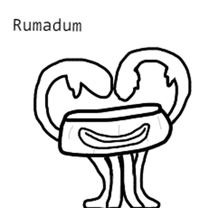 just some uncolored fan monsters | Fandom