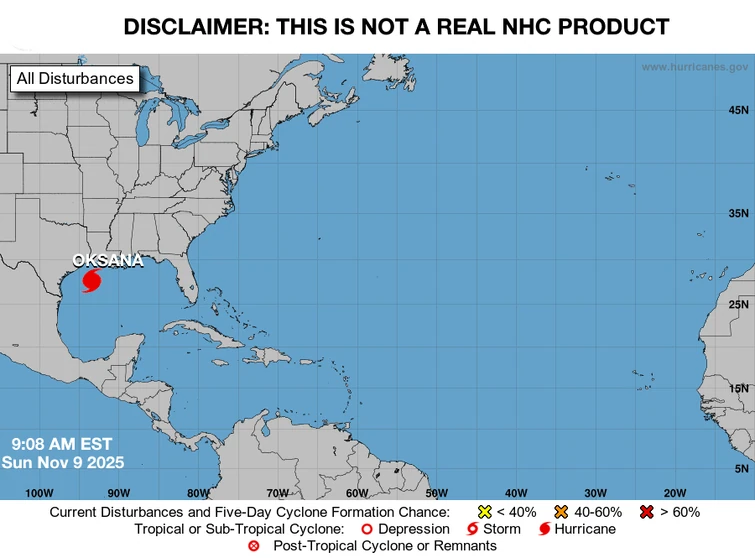 DAtl Update for 11/9/25 - Oksana becomes a dangerous C5, may reform ...