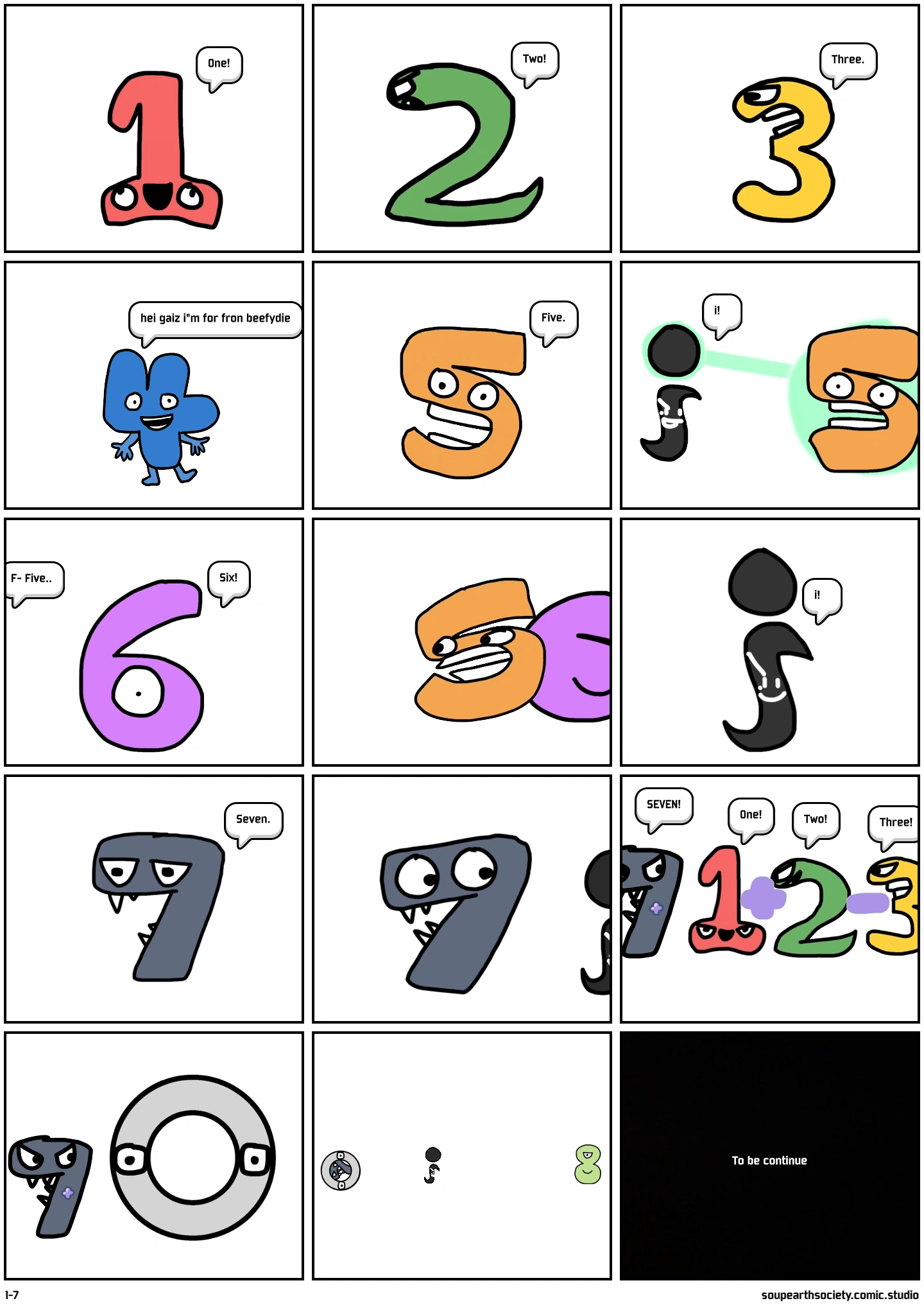 Number Lore 1-7 but you can understand the lore in one comic. | Fandom