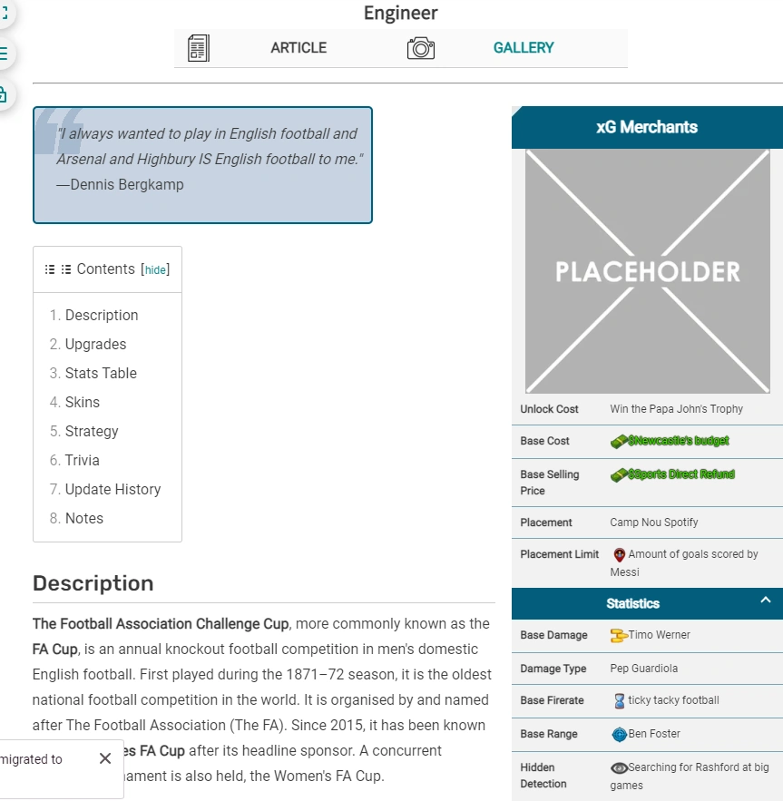 Have you seen the page of engineer on wiki ? | Fandom