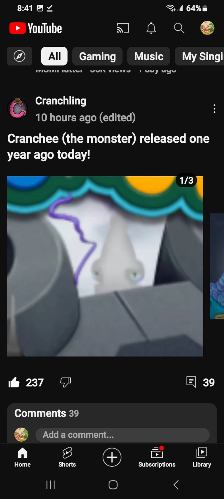 Happy 1st birthday cranchee | Fandom