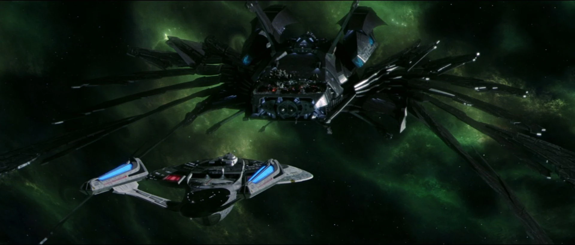 The Reman warbird Scimitar is the star trek ship of the day. | Fandom