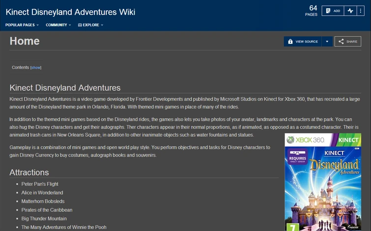 Welcome to Kinect Disneyland Adventures Wiki! | Fandom