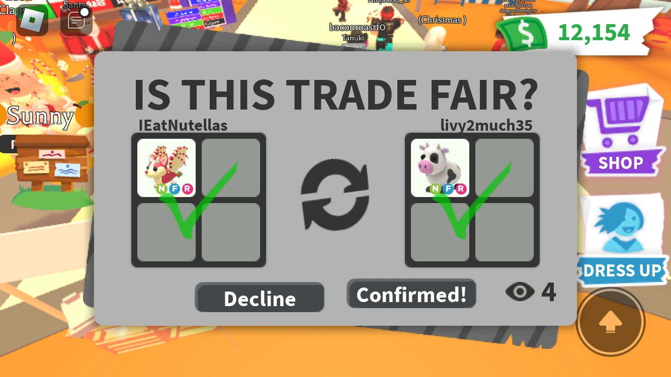 wfl ahe added at first but she felt over so i told her to remove her ...