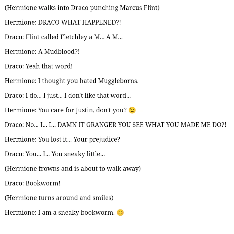 A random part of my "Ill Obsession" Dramione Fanfic | Fandom