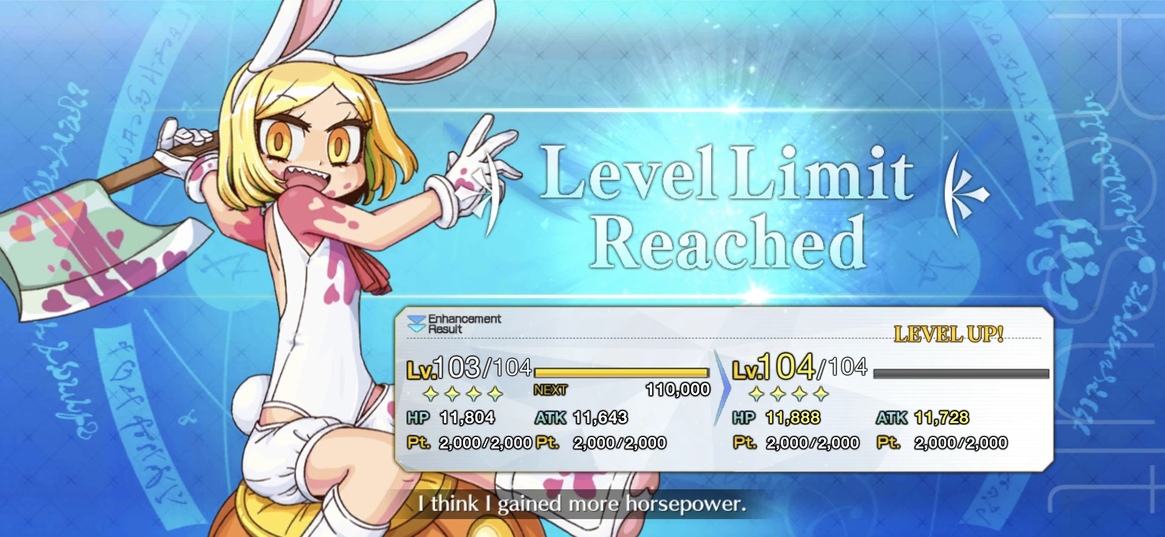 Finally she is level 104 | Fandom